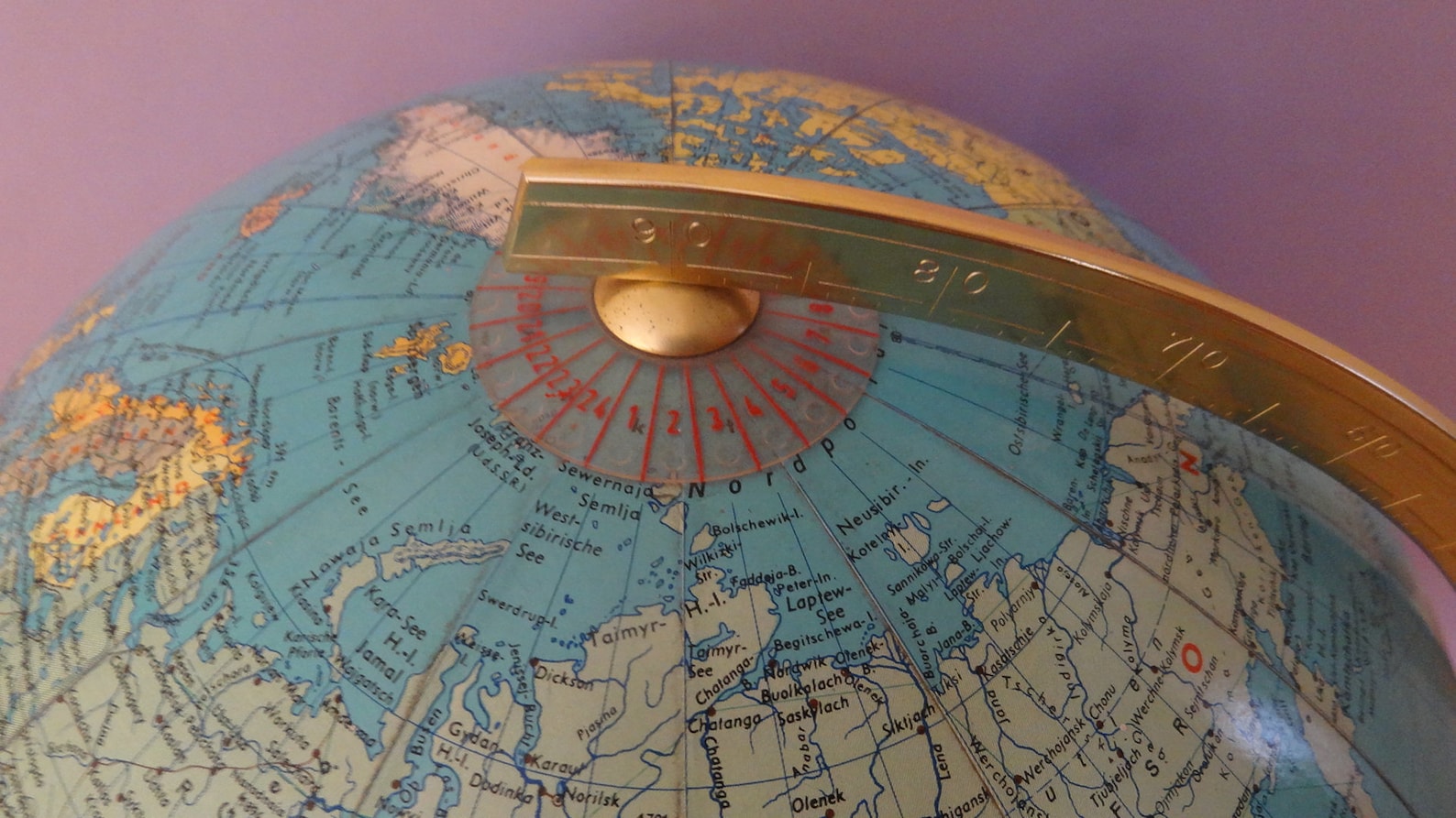 HUGE WORLD Globe Lighting Illuminated Earth Map Germany 1970's, Desktop ...