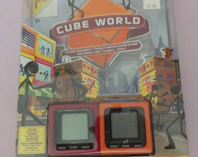 RADICA CUBE WORLD Game Toy by Mattel, Stick People Sticking Together ...