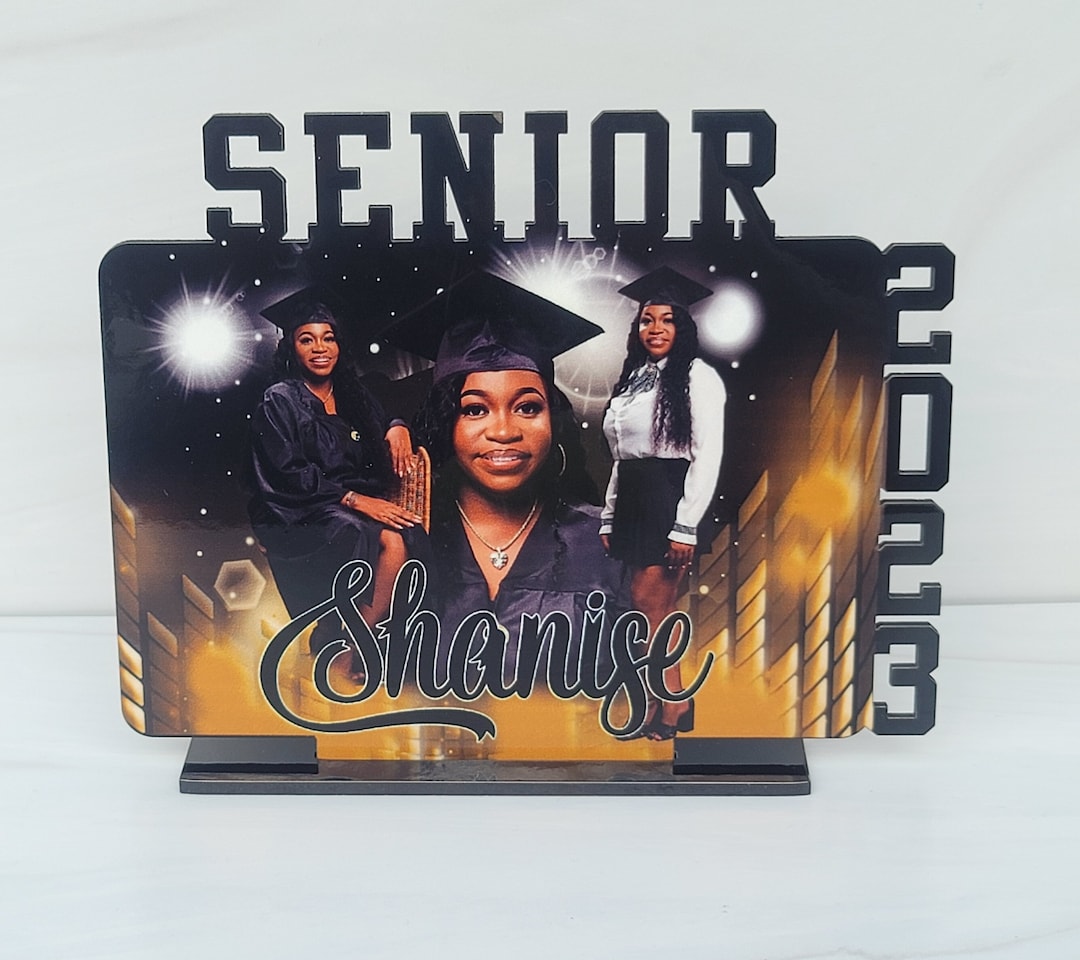 Blank Graduation Photo Gift, Photo Stand, Senior 2023, Personalized ...