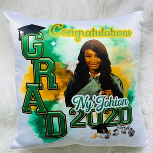 Custom Graduation Photo Pillow for Her Him Graduation Gift Grad Gift ...