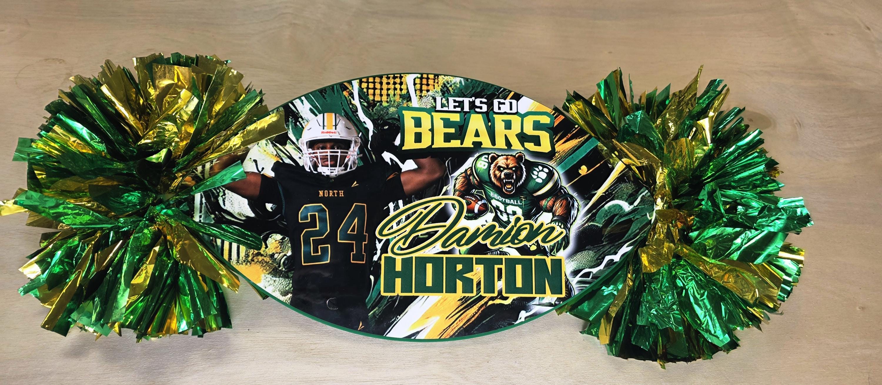 Sublimation Football Shape Blank, MDF Wood, Unisub MDF, Cheer Stick - Etsy