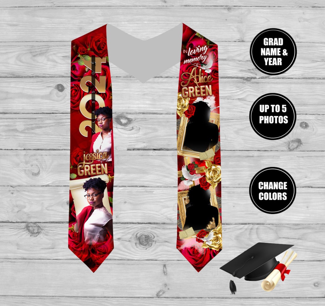 Graduation Stole in Loving Memory - Etsy