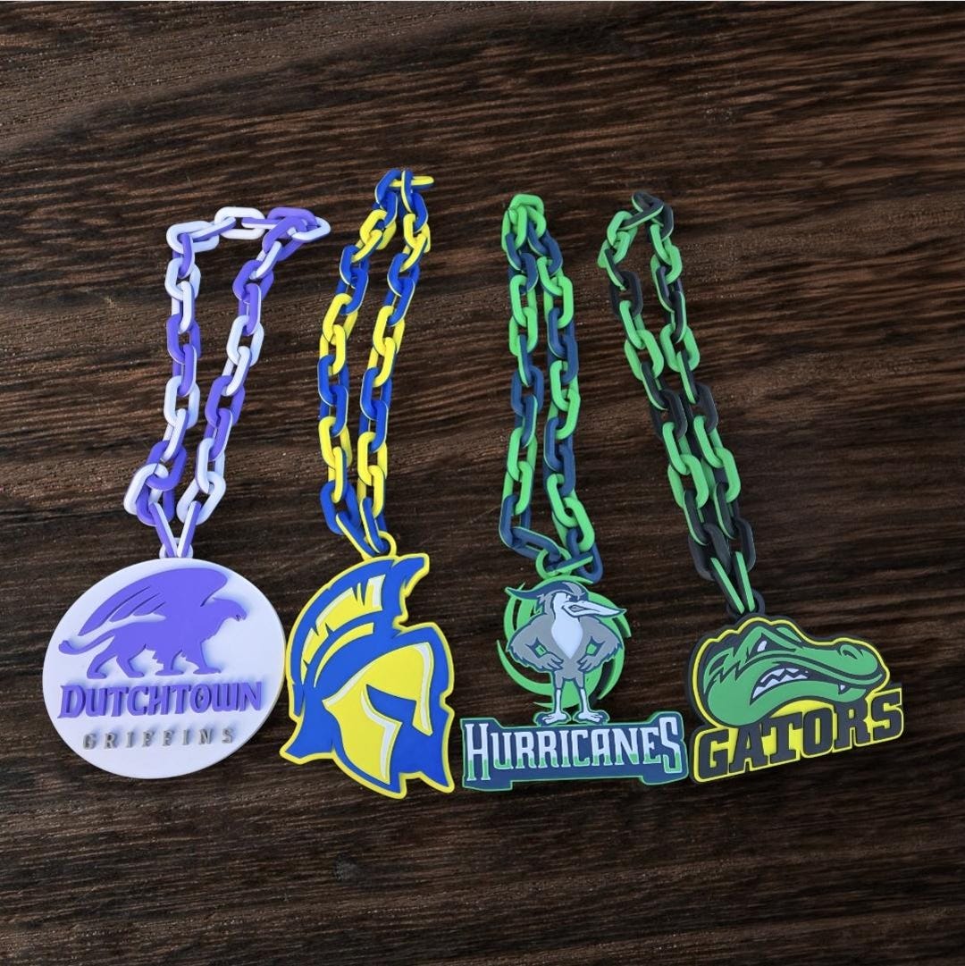 Oversized Custom 3D Printed Chain, Personalized Spirit Chain for Game ...