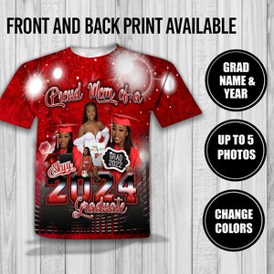 Graduation 3D Shirt, All Over Graduation Shirt, Senior 2025, Custom ...