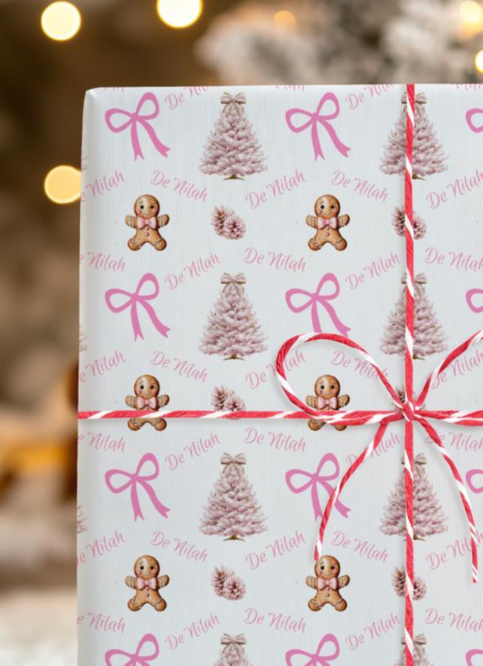 Gift Wrapping Paper, Christmas Wrapping Paper, Personalized Wrapping ...
