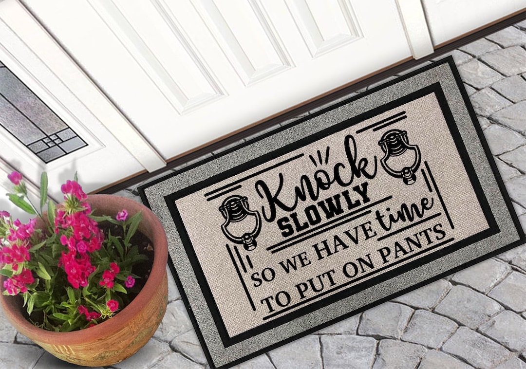 Funny Door Mat, Funny Gifts, No Pants Door Mat, Personalized Door Mat ...