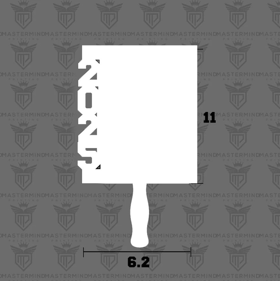 2025 Graduation Sublimation Fan Blank and NOT Printed, 2025 Sublimation ...