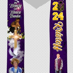 Memorial Stole, RIP, Graduation Stole, 3D Printing, Graduation Keepsake ...