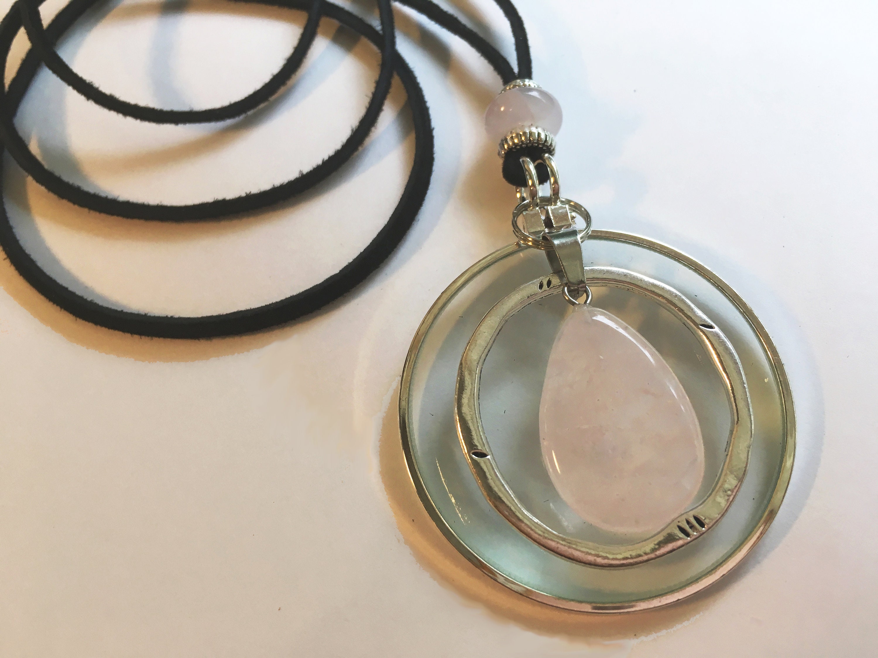 Magnifying Glass Necklace, Magnify Love With Rose Quartz Crystal ...