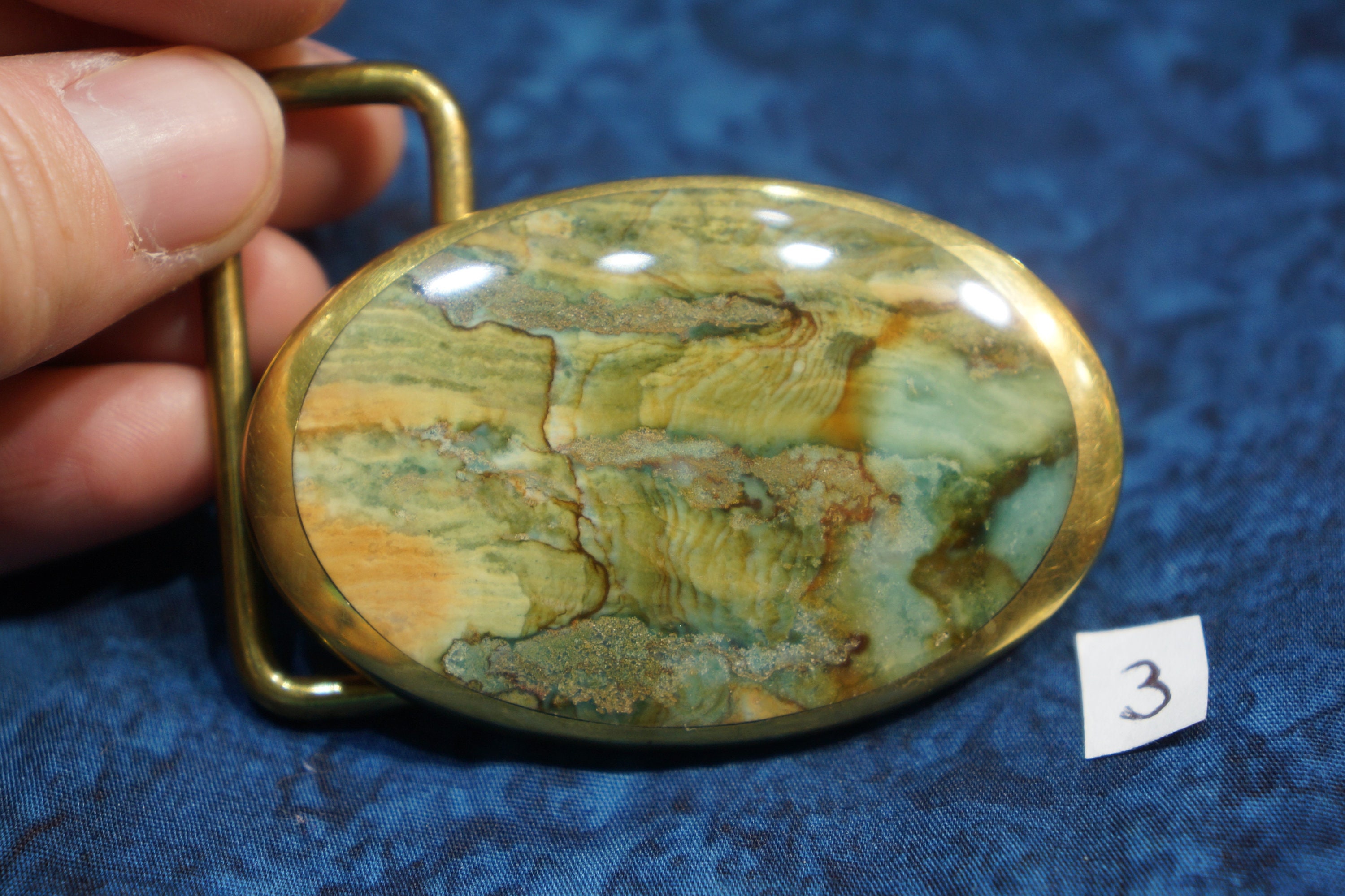 Gemstone and Brass BELT BUCKLES - Etsy