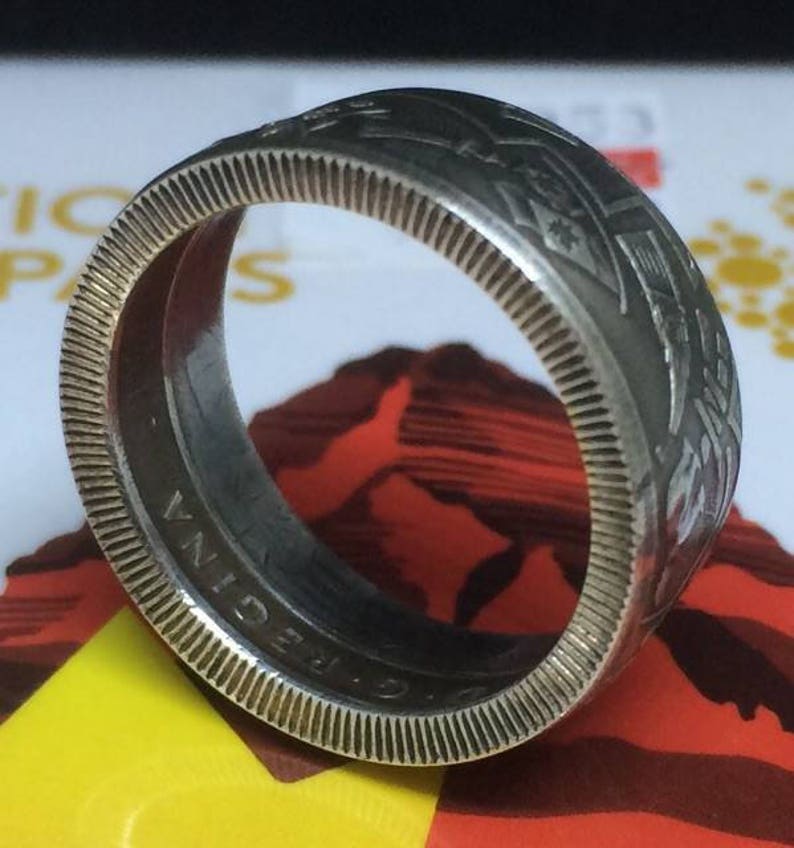 Pure Silver Canada 150 Coin Ring - Etsy