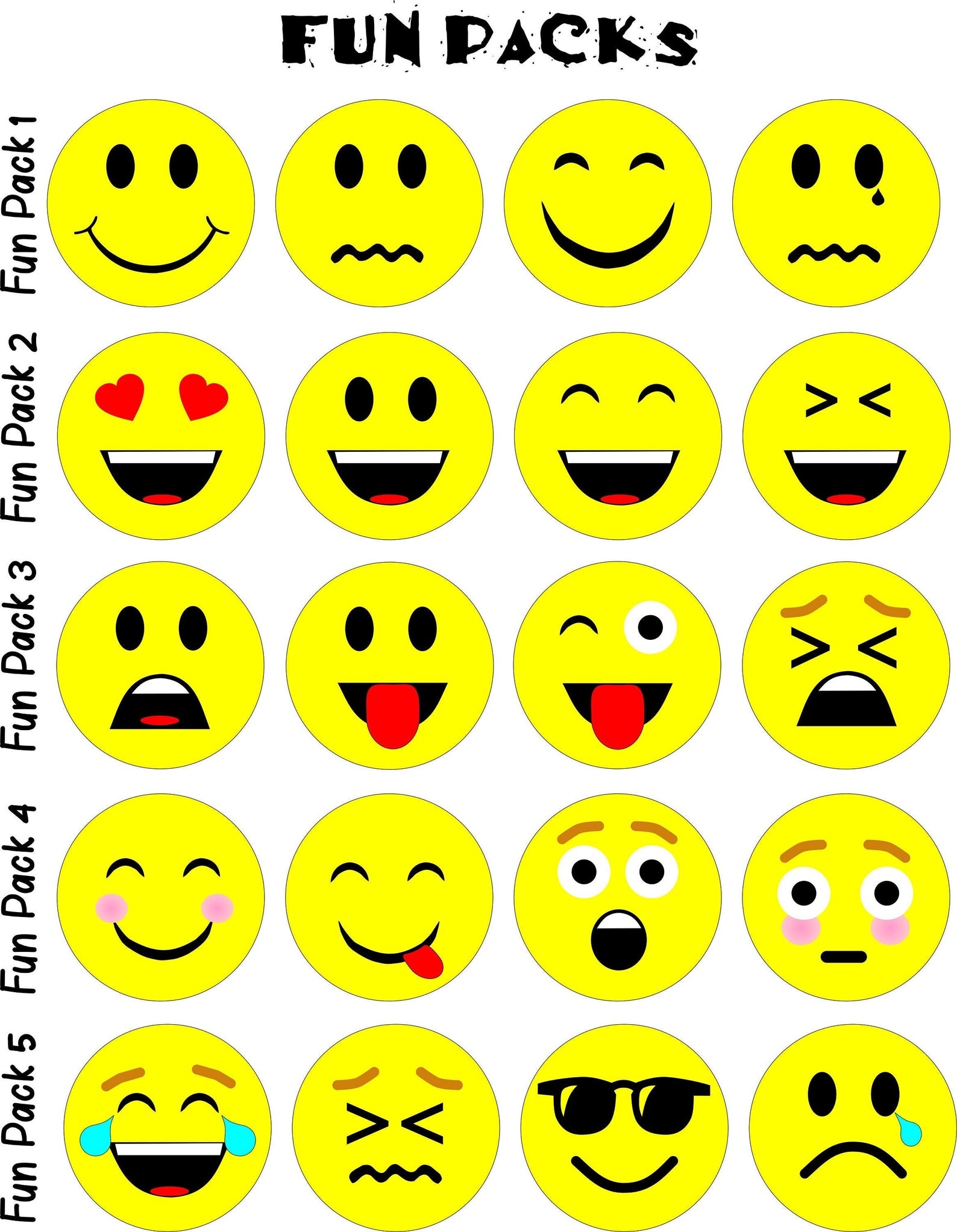 1.25" Smiley Faces - Etsy