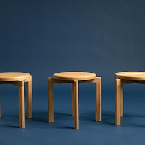 White Oak Stacking Stools - Etsy