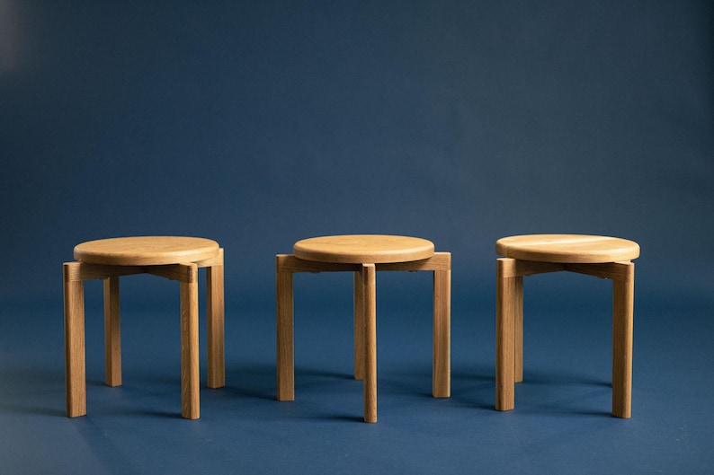 Hardwood Stacking Stools - Etsy