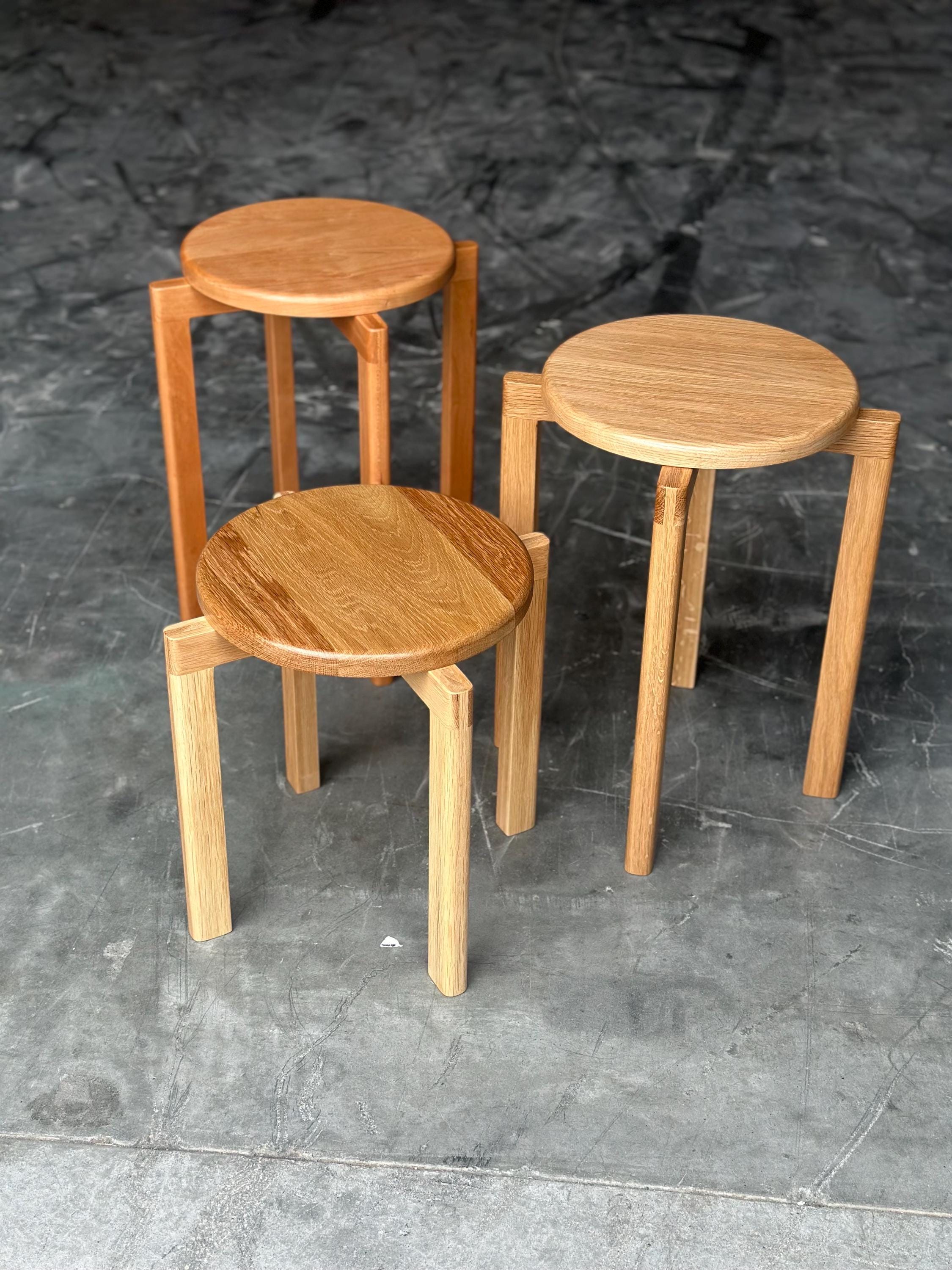 Hardwood Stacking Stools - Etsy