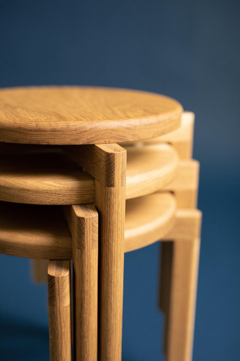 Hardwood Stacking Stools - Etsy