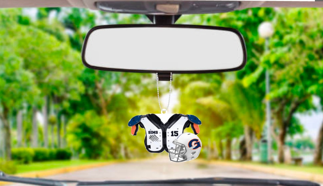 Car Mirror Football Hanger - Etsy