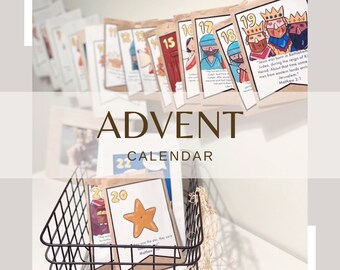 Printable Nativity Advent Calendar, Countdown to Christmas, Nativity ...