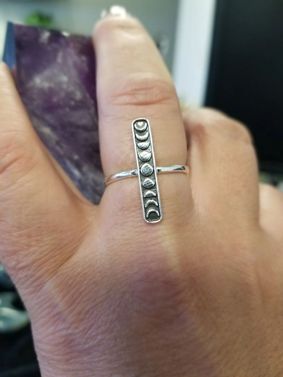 MOONPHASE RING- SZ 10 - Etsy