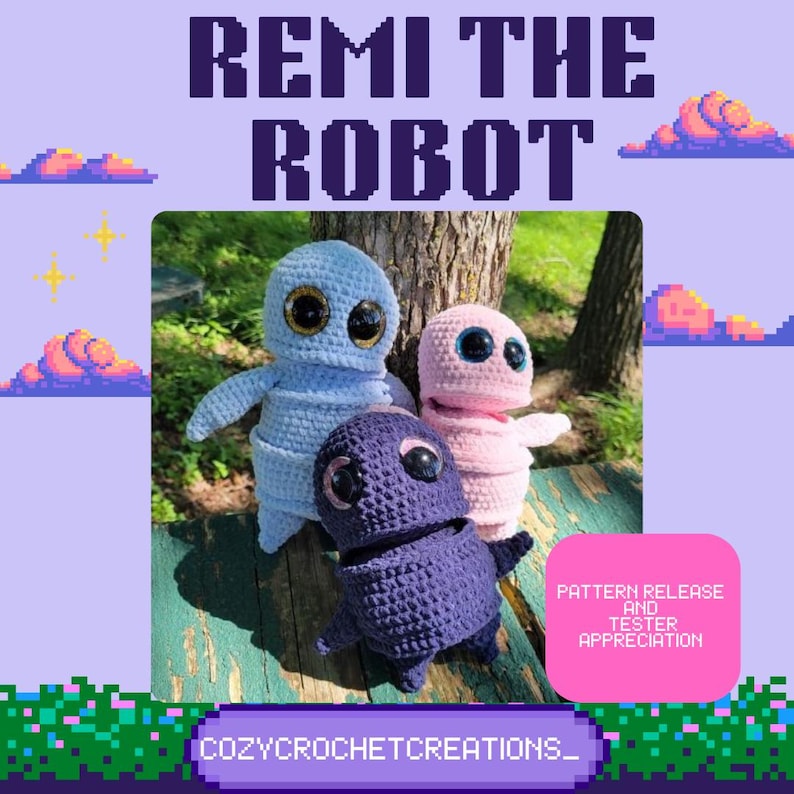 Remi the Robot Crochet Pattern - Etsy