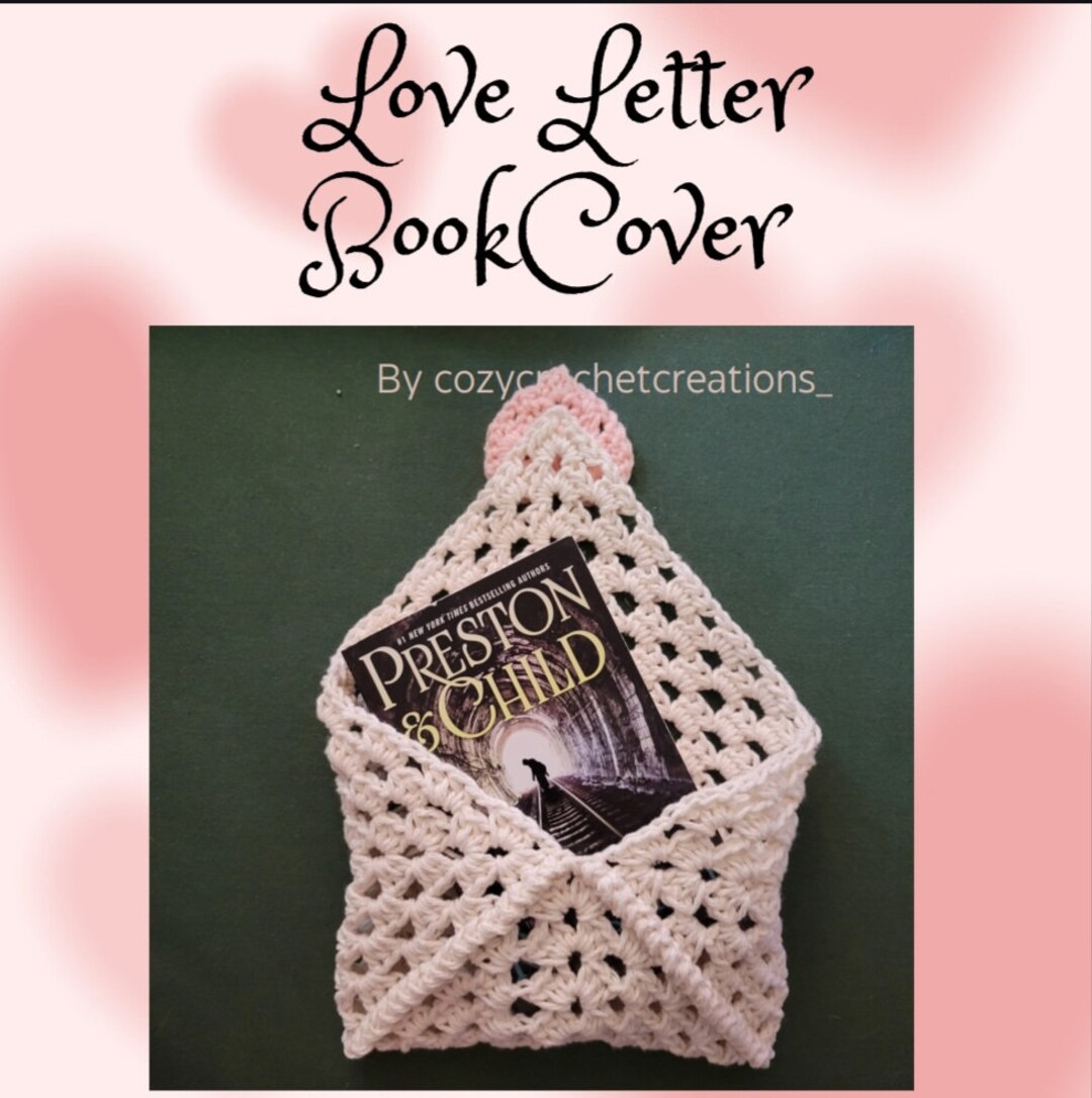 Love Letter Book Cover Pattern - Etsy