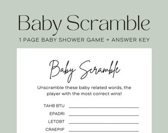 Celebrity Baby Name Matching Game, Baby Shower Games Printables, Baby ...