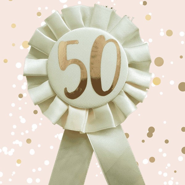 50th Birthday Badge - Etsy
