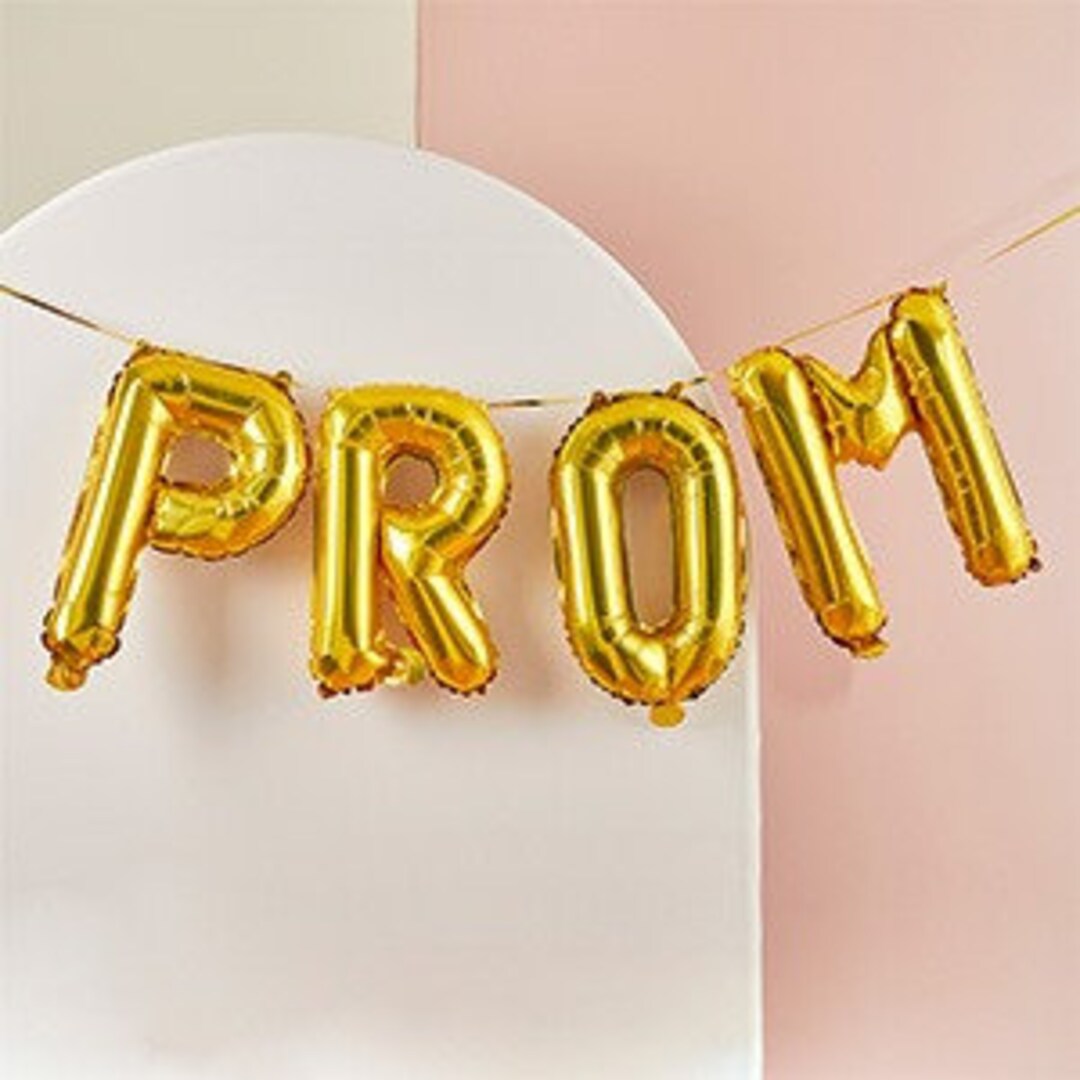 16 Gold Prom Party Balloon Garland, Prom Night Decorations, Prom Party ...
