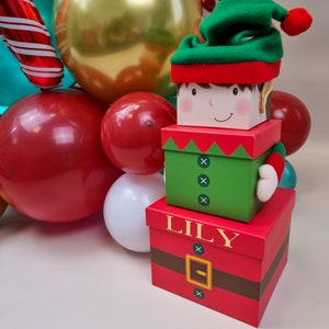 Elf Christmas Gift Box Set Christmas Gift Boxes Christmas | Etsy