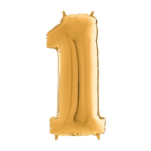 26 Gold Number Balloons, Birthday Party Balloons, Party Decorations ...