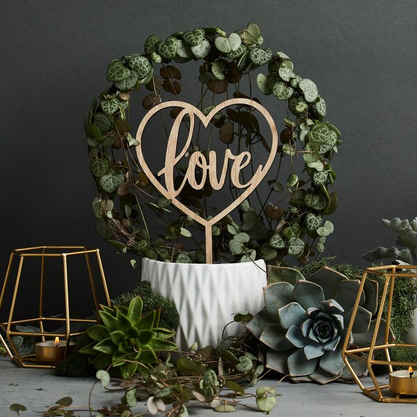 Love Cake Topper - Etsy