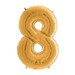26 Gold Number Balloons, Birthday Party Balloons, Party Decorations ...