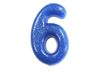 Blue Birthday Candle | Etsy