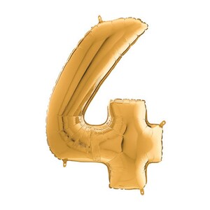 26 Gold Number Balloons, Birthday Party Balloons, Party Decorations ...
