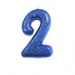 Number 6 Blue Glitter Candle, Blue Birthday Candles, Birthday Cake ...