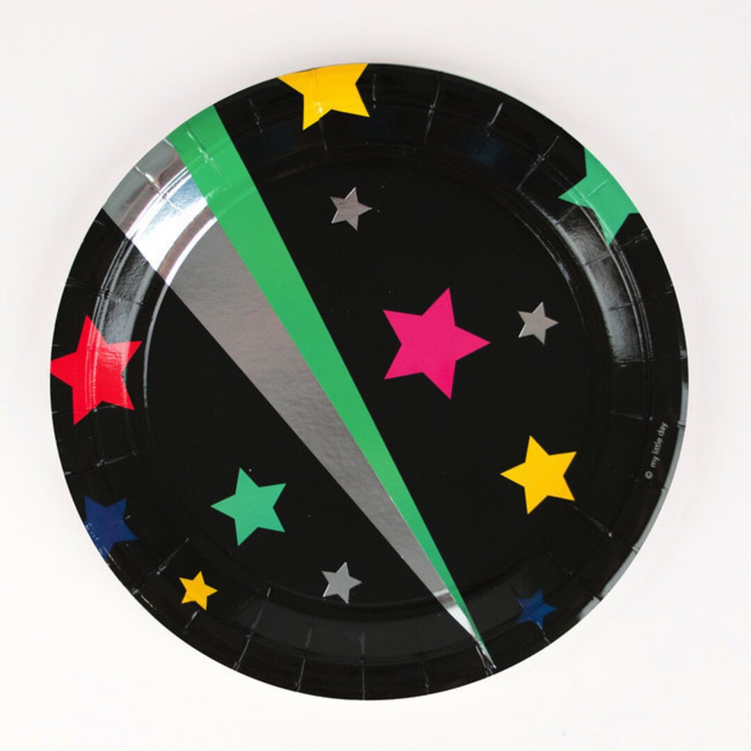 8 Disco Party Plates Disco Birthday Party Decorations Space - Etsy