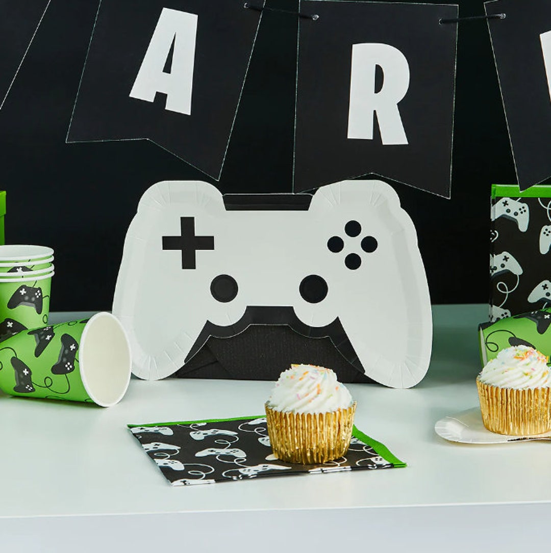 Game Controller Birthday Party Plates, Birthday Party Decorations ...