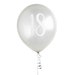 5 Silver 18th Birthday Balloons, Eighteenth Birthday Balloons, Birthday ...