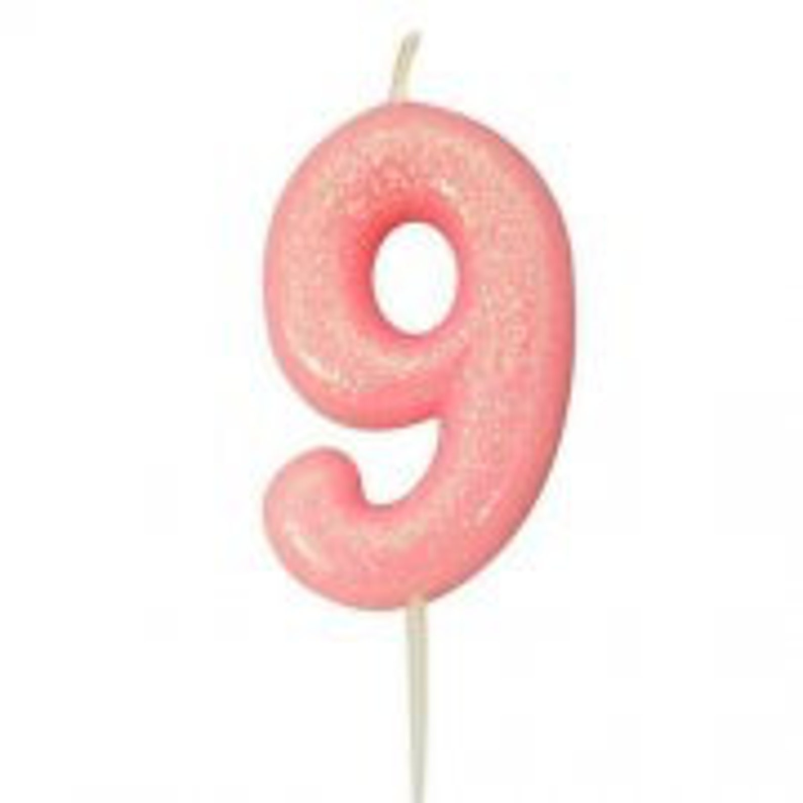 Number 3 Pink Glitter Candle Pink Birthday Candles Birthday | Etsy