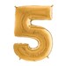 26 Gold Number Balloons, Birthday Party Balloons, Party Decorations ...