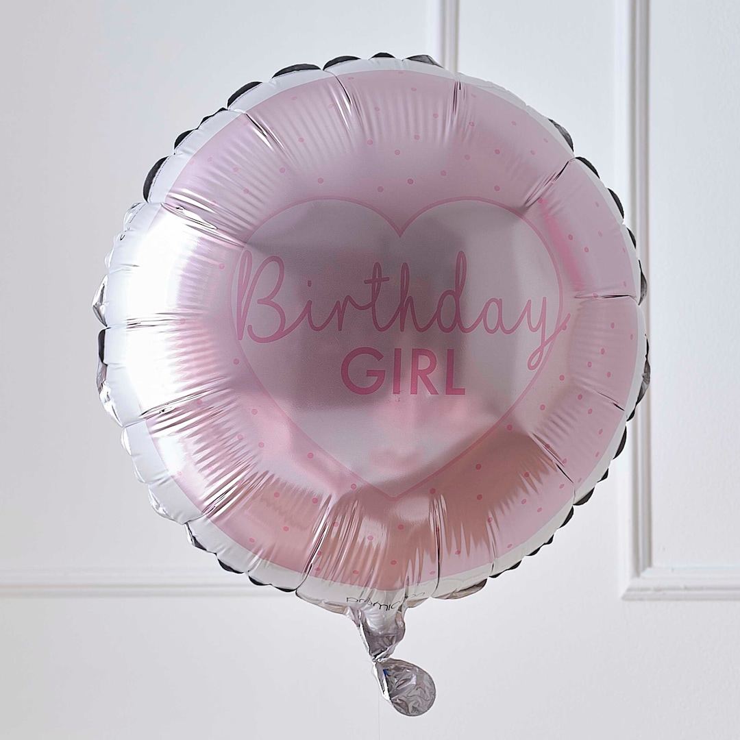 Pink Birthday Girl Birthday Balloon ,birthday Party Decorations, Pamper ...