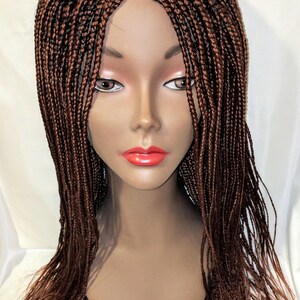 Medium Box Braided Wig Color 340 with Closure | Etsy
