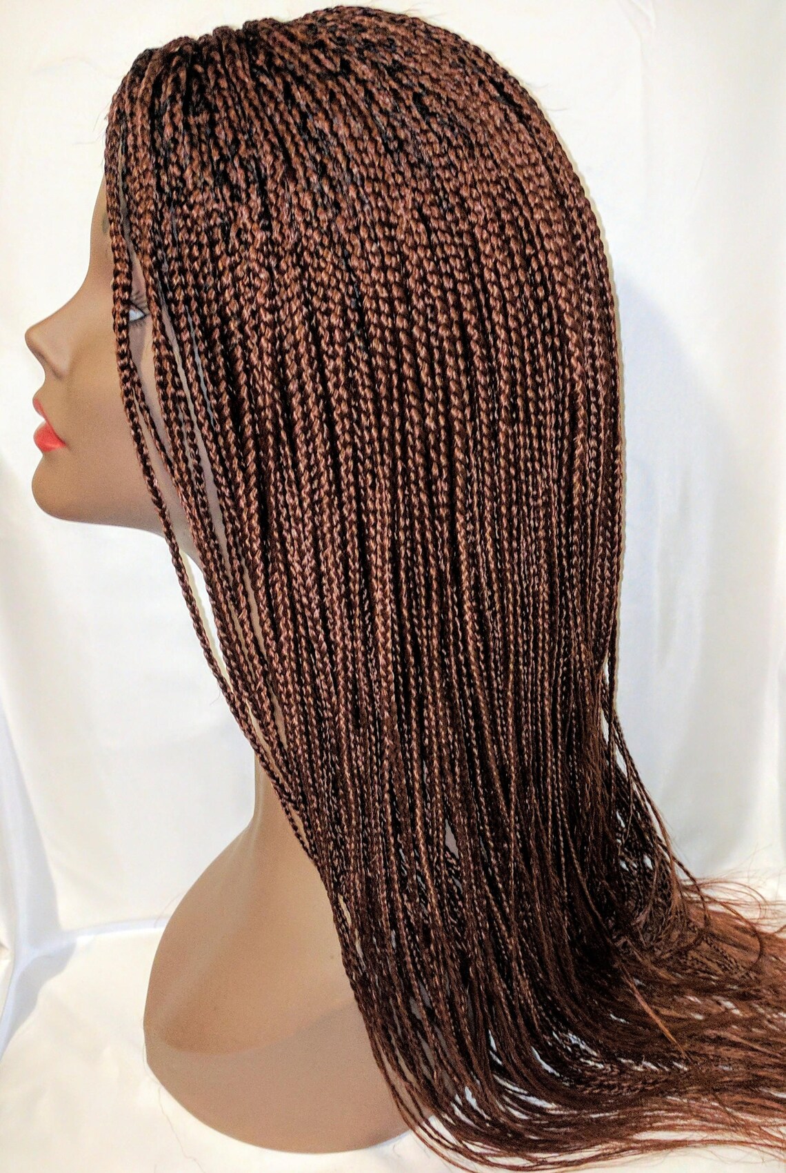 Medium Box Braided Wig (color 340 With Closure) - Etsy