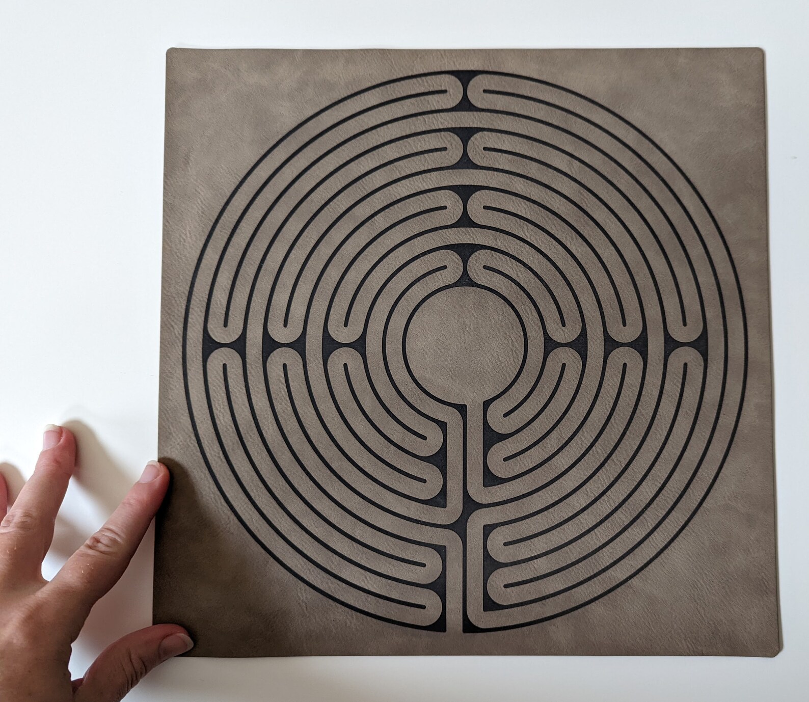 Finger Labyrinth Large Labyrinth Laser Engraved on Soft - Etsy