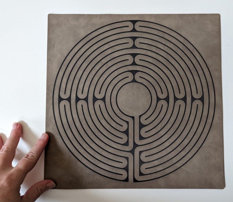 Finger Labyrinth Large Labyrinth Laser Engraved on Soft - Etsy