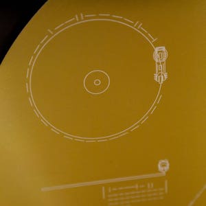 Framed Full Size Replica of NASA Voyager Golden Record, Laser Engraved ...