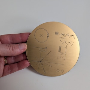 NASA Voyager Golden Record Sticker. Laser Engraved. Great for ...