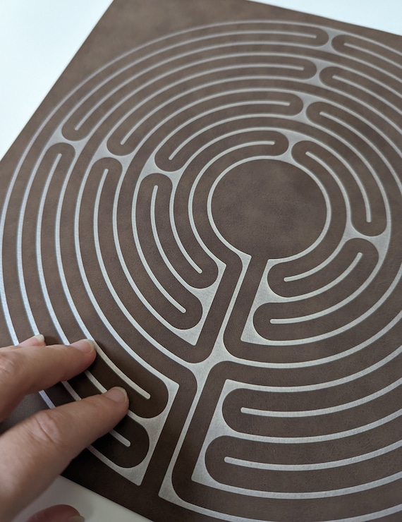 Finger Labyrinth Large Labyrinth Laser Engraved on Soft - Etsy