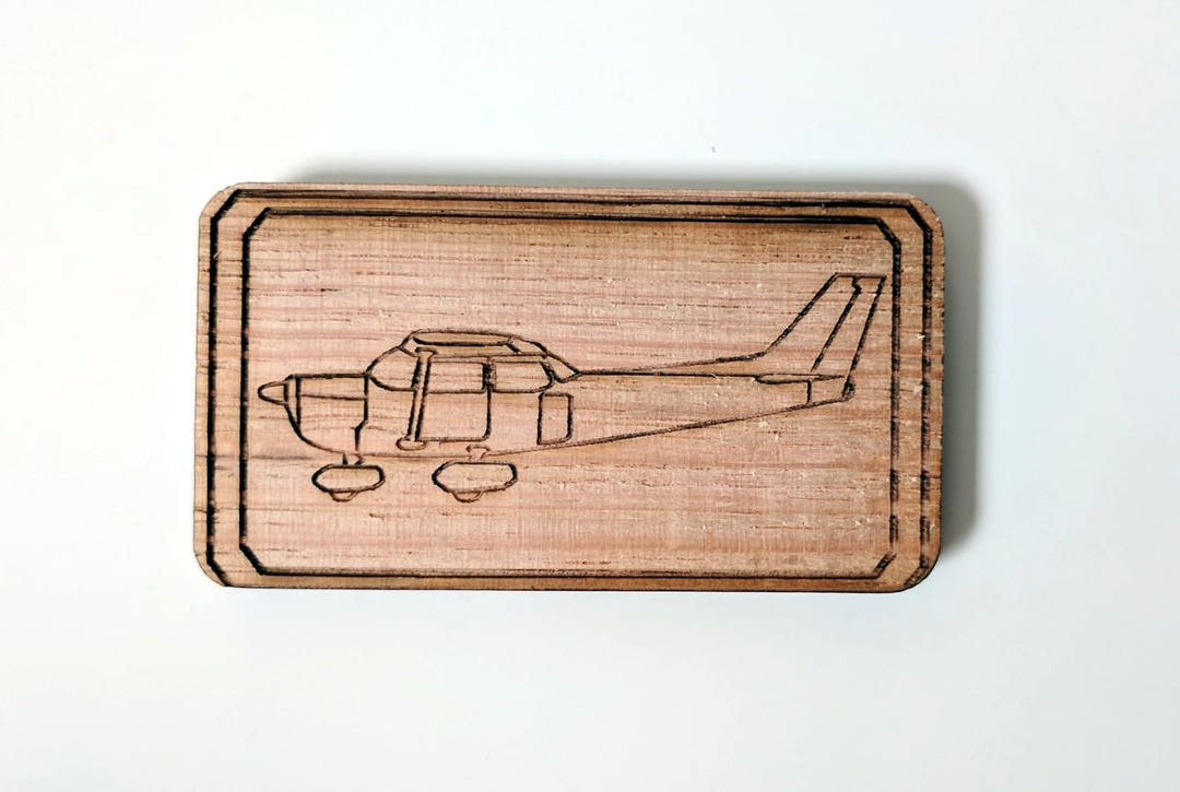 Cessna C172 Airplane Fridge Magnet, Laser Engraved and Laser Cut From ...