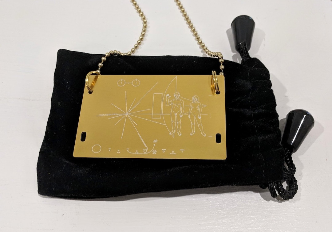 NASA Pioneer Plaque Pendant - Necklace - Laser Engraved. Comes in a ...